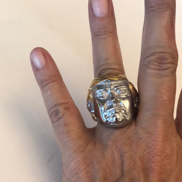 Accessories | Trump Head Ring 2tone Mens | Poshmark